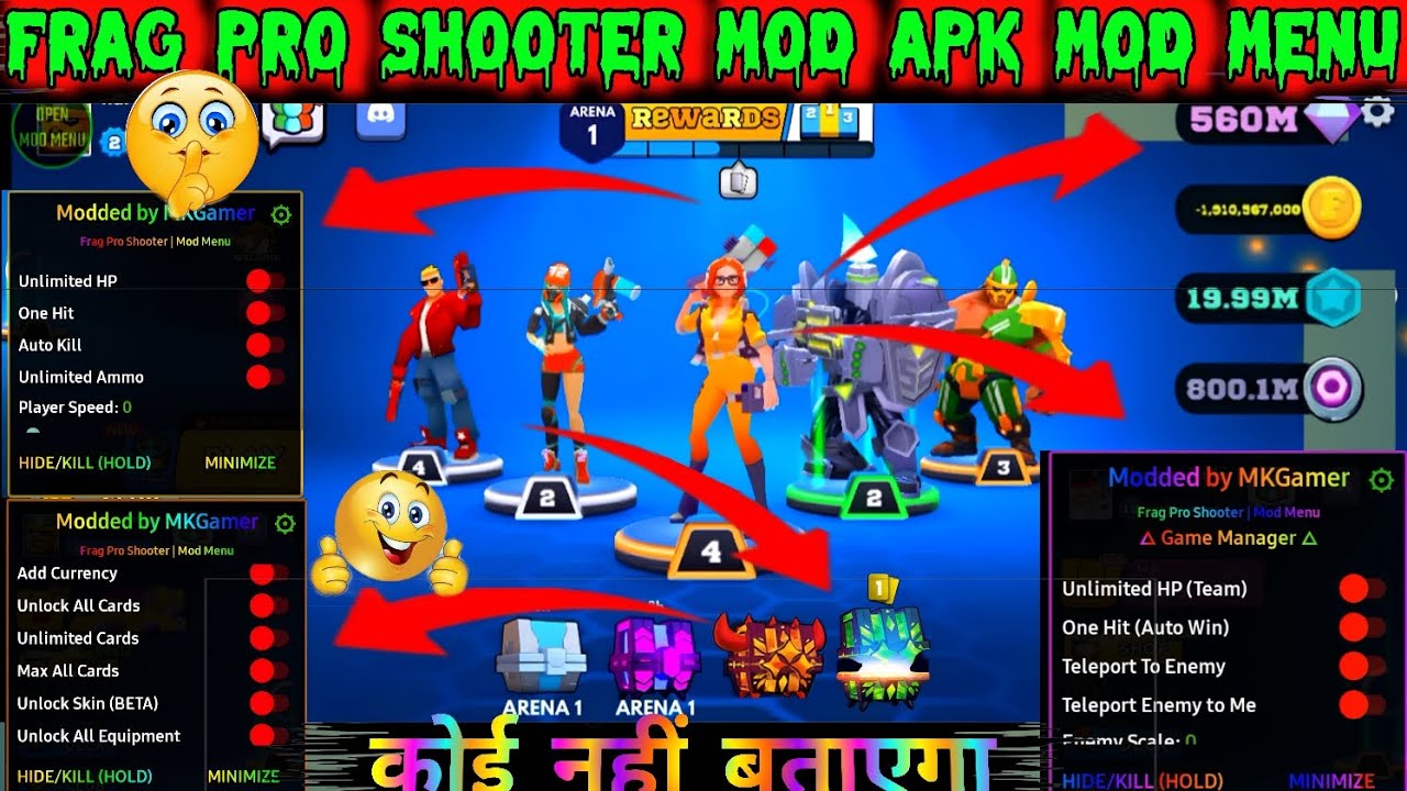 FRAG PRO SHOOTER MOD APK MOD MENU UNLIMITED DIAMONDS AND MONEY ...