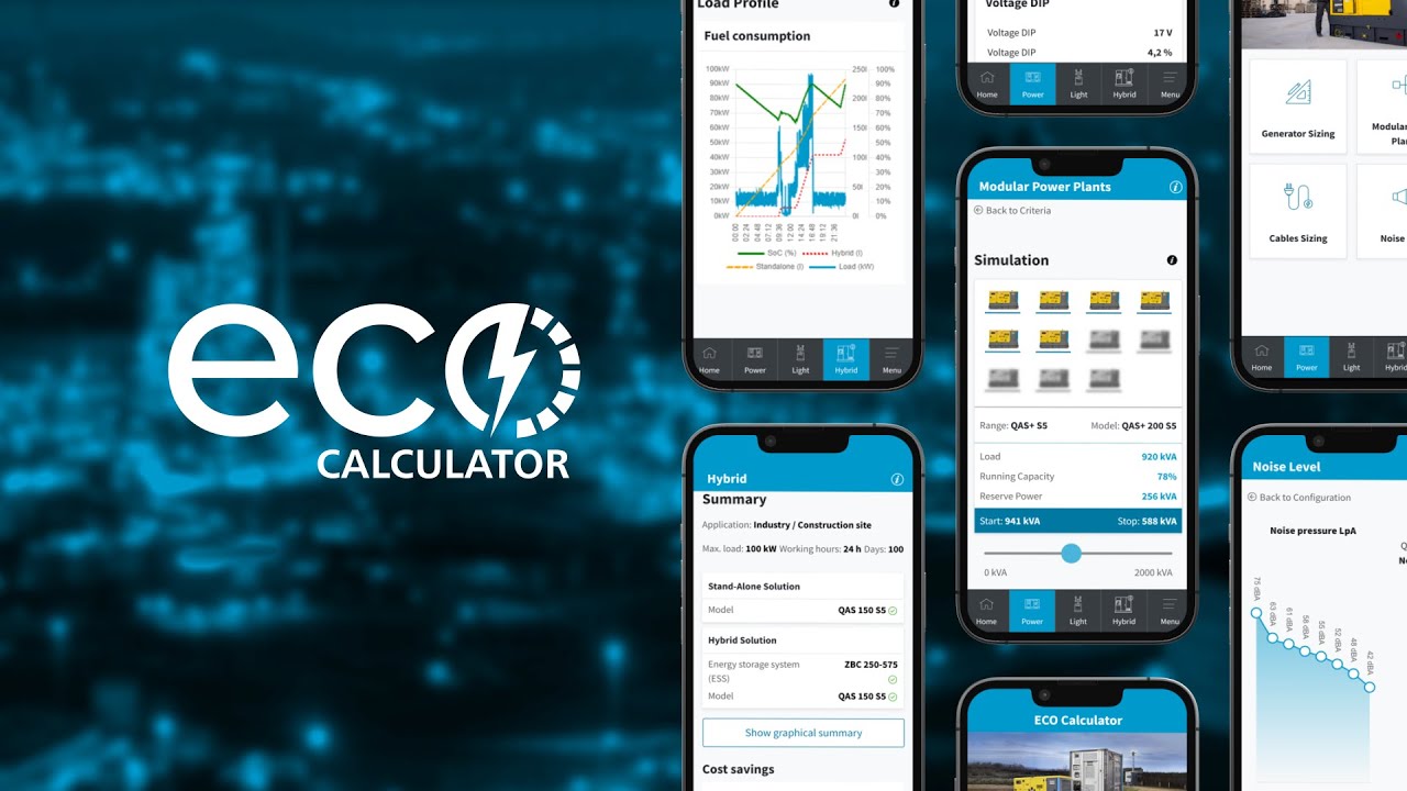 ECO Calculator for accurate power, light and hybrid equipment sizing ...