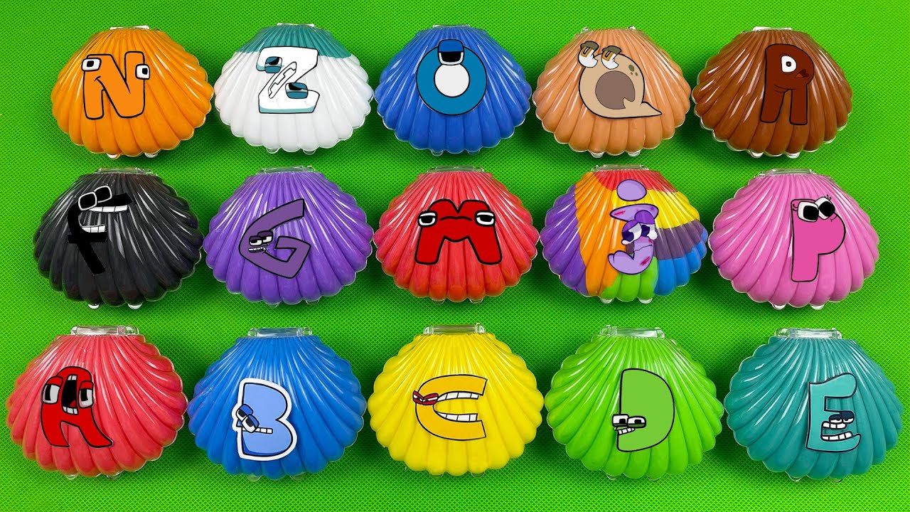 Alphabet Lore – Looking For A - Z With SLIME Seashell Coloring! ASMR ...