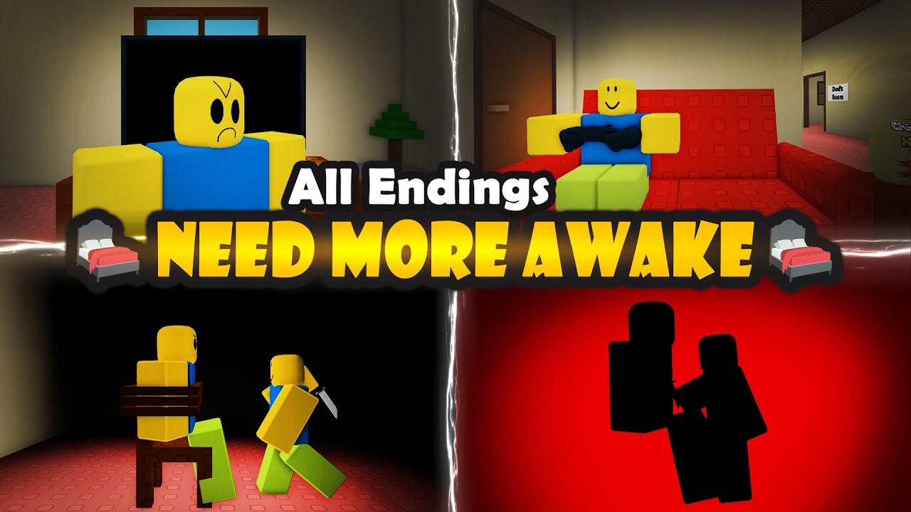 🛏️ NEED MORE AWAKE 🛏️ 4 Endings - Full Gameplay! | ROBLOX - YouTube