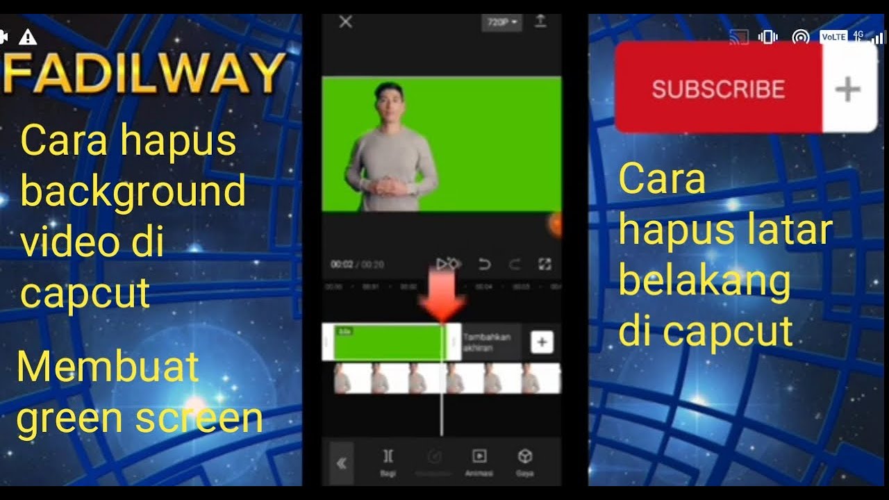 Cara Hapus Mengganti Background Latar Belakang Video di Capcut Cara Buat Green Screen - YouTube
