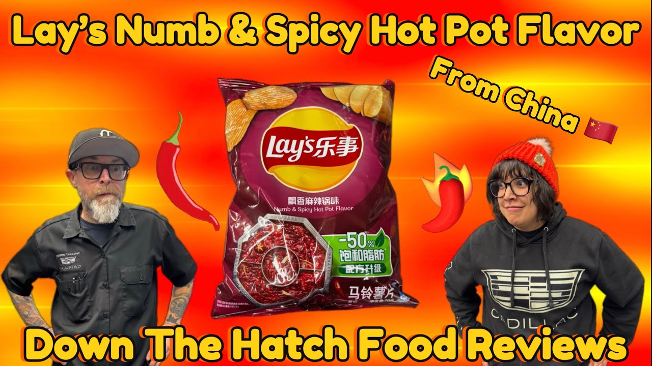 Lays Numb & Spicy Hot Pot flavors chips review. #snacks #review #lays ...