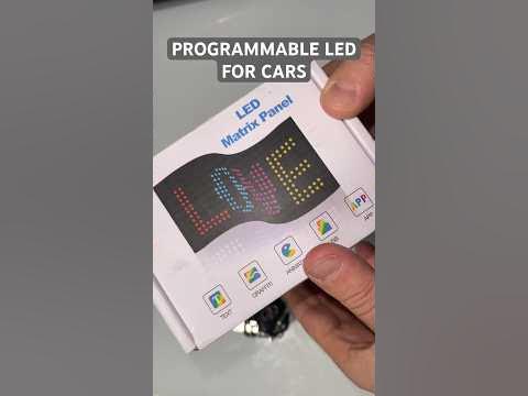 Programmable LED Sign,15''x4'' Pre-Made Animations & Text Scrolling ...