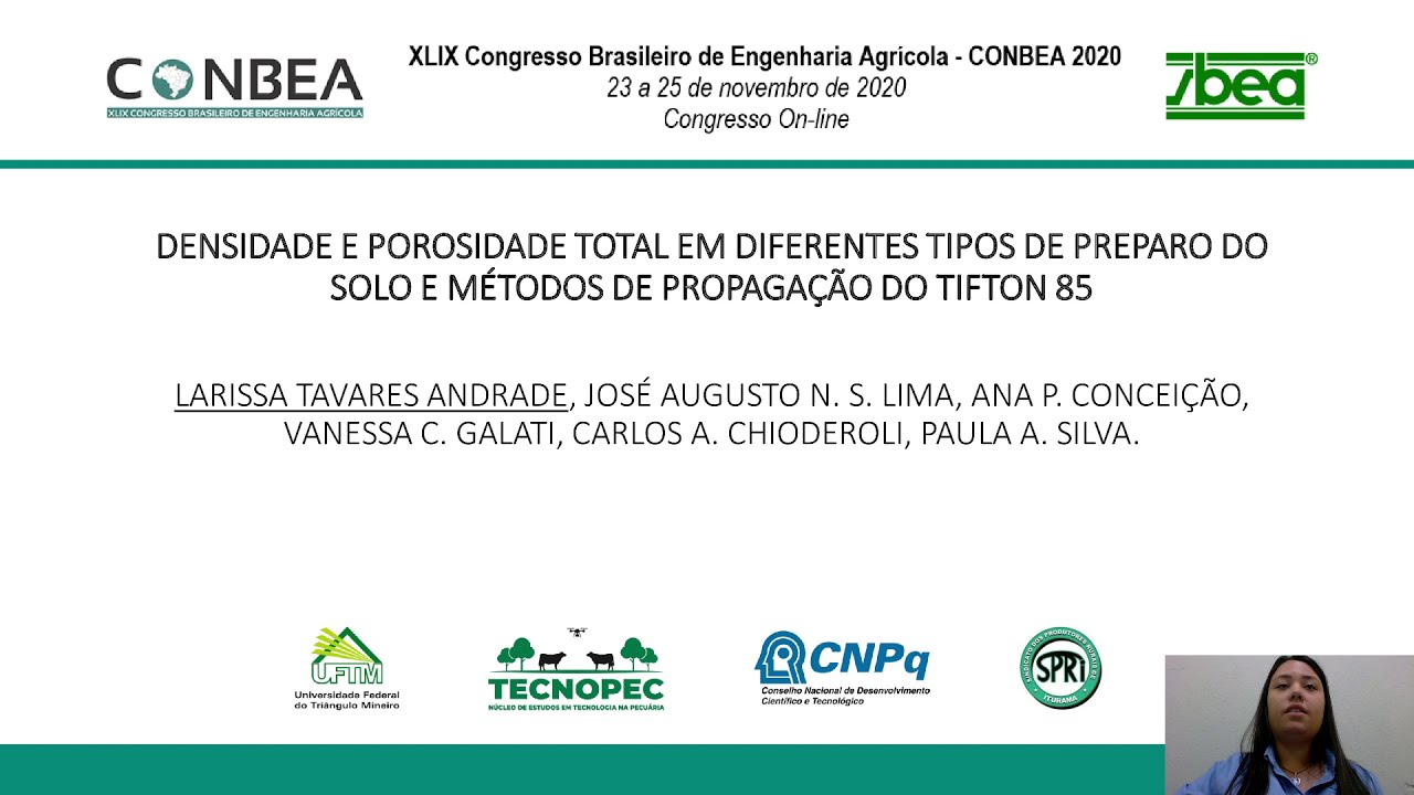 Densidade e porosidade total em diferentes tipos de preparo do solo ...
