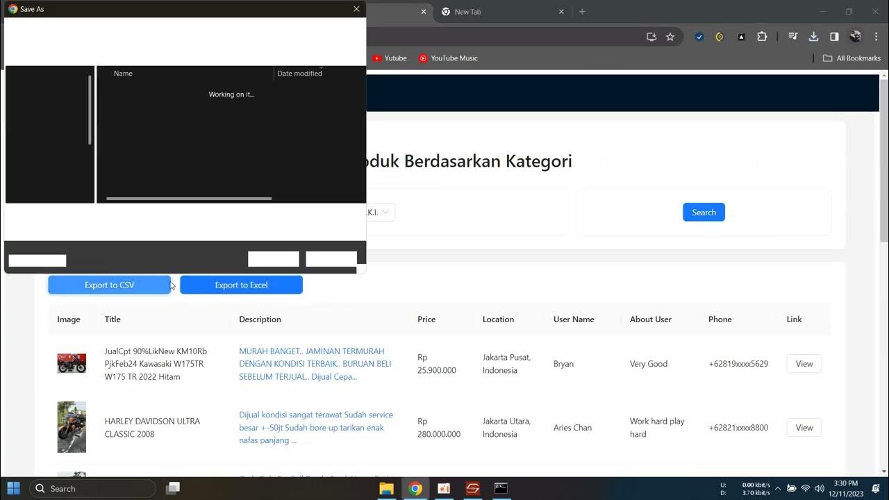 OLX.CO.ID Scraper ( Full-stack ) Nodejs - YouTube