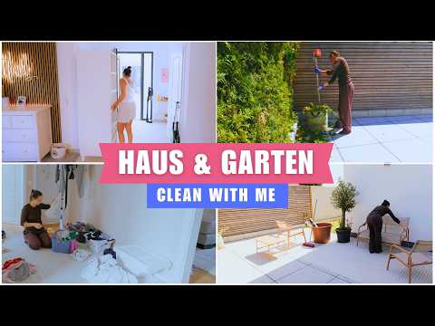 Aufräumen und Putzen von 200qm Haus und Garten | Clean with me deutsch