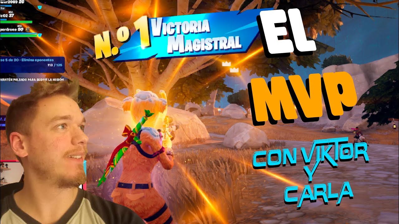 SOY EL MVP -- FORTNITE con VIKTOR Y CARLA - YouTube