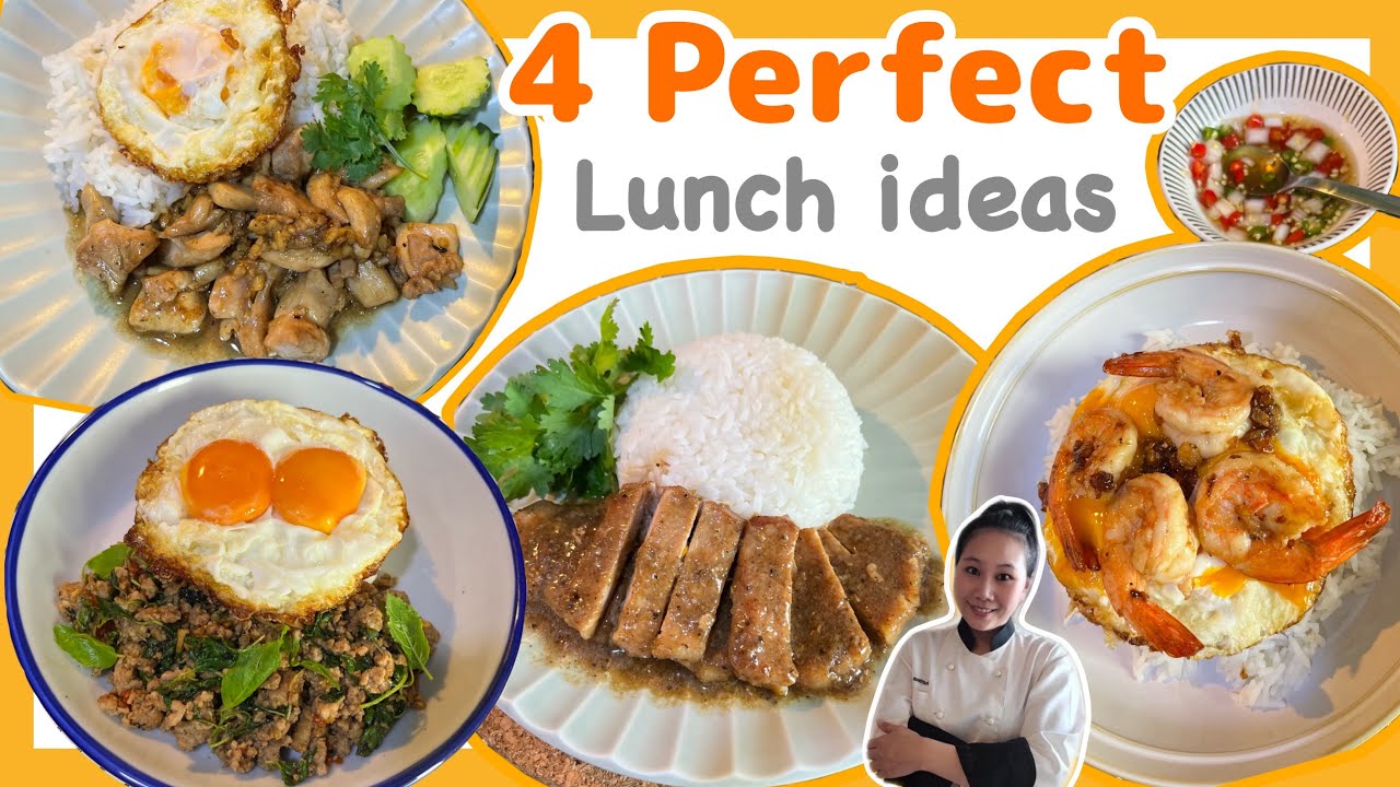 LUNCH IDEAS • 15 Minute Thai Rice Bowls •4 Recipes | ThaiChef Food ...