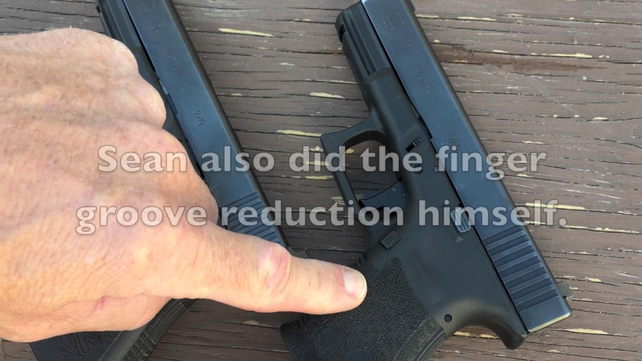 D.R. Middlebrooks Grip Enhancement vs. Stock Glock - YouTube