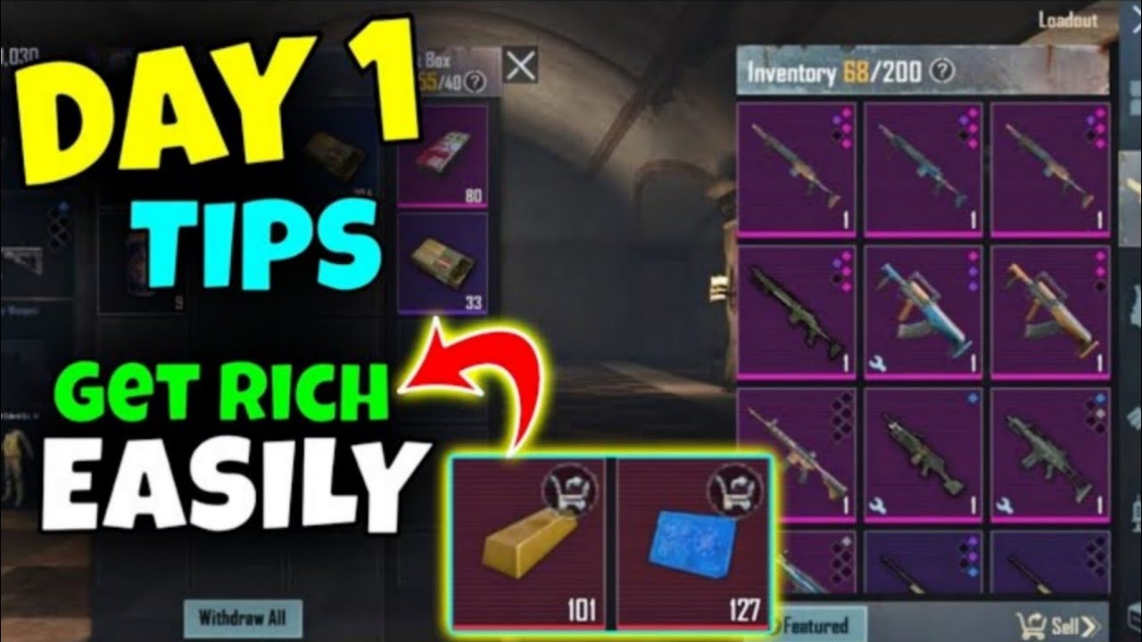 Day-1 best way to get rich Very fast🤑| Metro Royale chapter-10 - YouTube