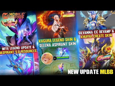 KAGURA LEGEND SKIN, BRUNO COLLECTOR, MIYA LEGEND REVAMP, SELENA ASPIRANT AND MORE MLBB UPDATES