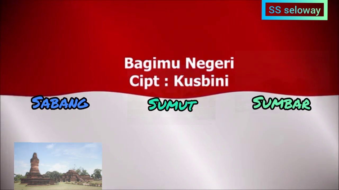 Lagu Nasional Bagimu Negeri | Bagimu Negeri Lirik | Lagu Bagimu Negeri ...