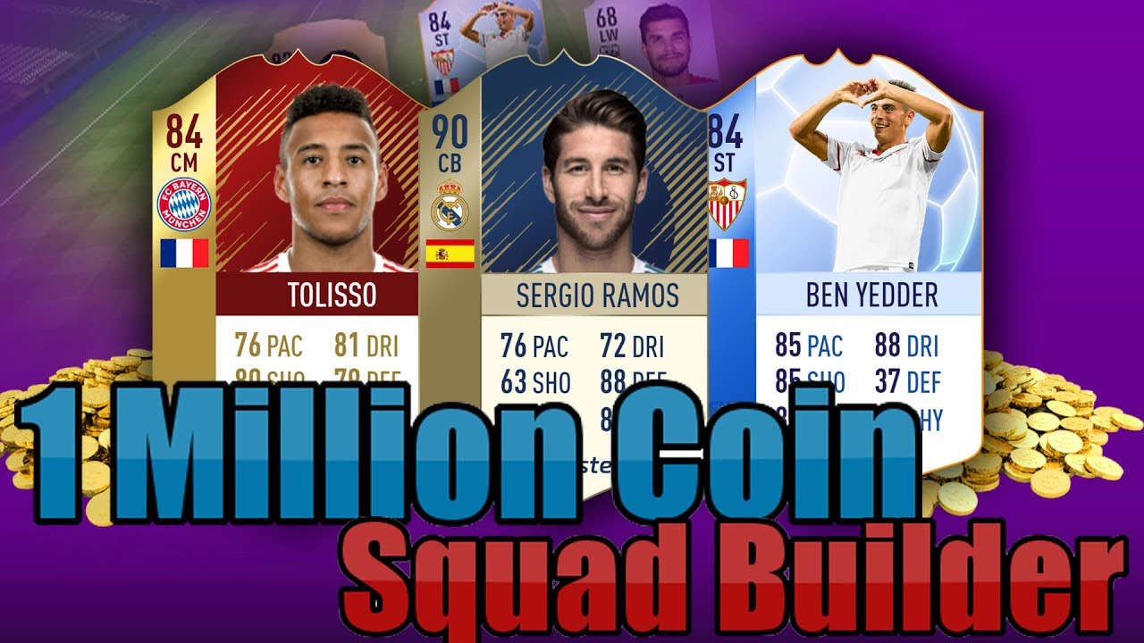 Insane 1 Million Coin Squad Builder Fifa 18 Ultimate Team Youtube