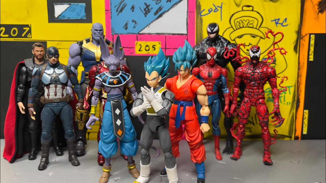 Iconic Action Figures of the channel, QNA, more! - YouTube
