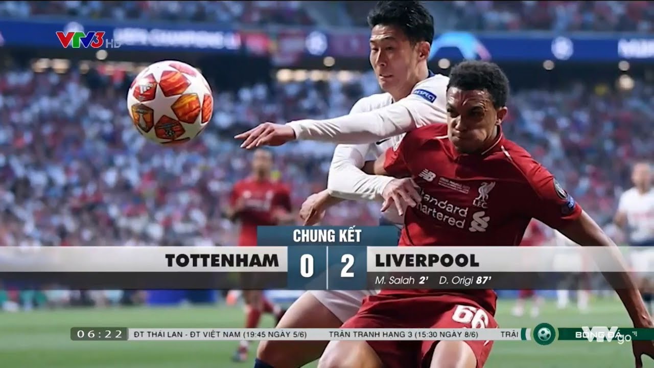 KẾT QUẢ CHUNG KẾT C1 2019: Tottenham - Liverpool | Champions League ...