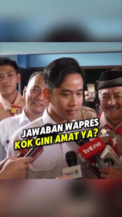 Satu lagi jawaban template dari wapres Gibran - YouTube