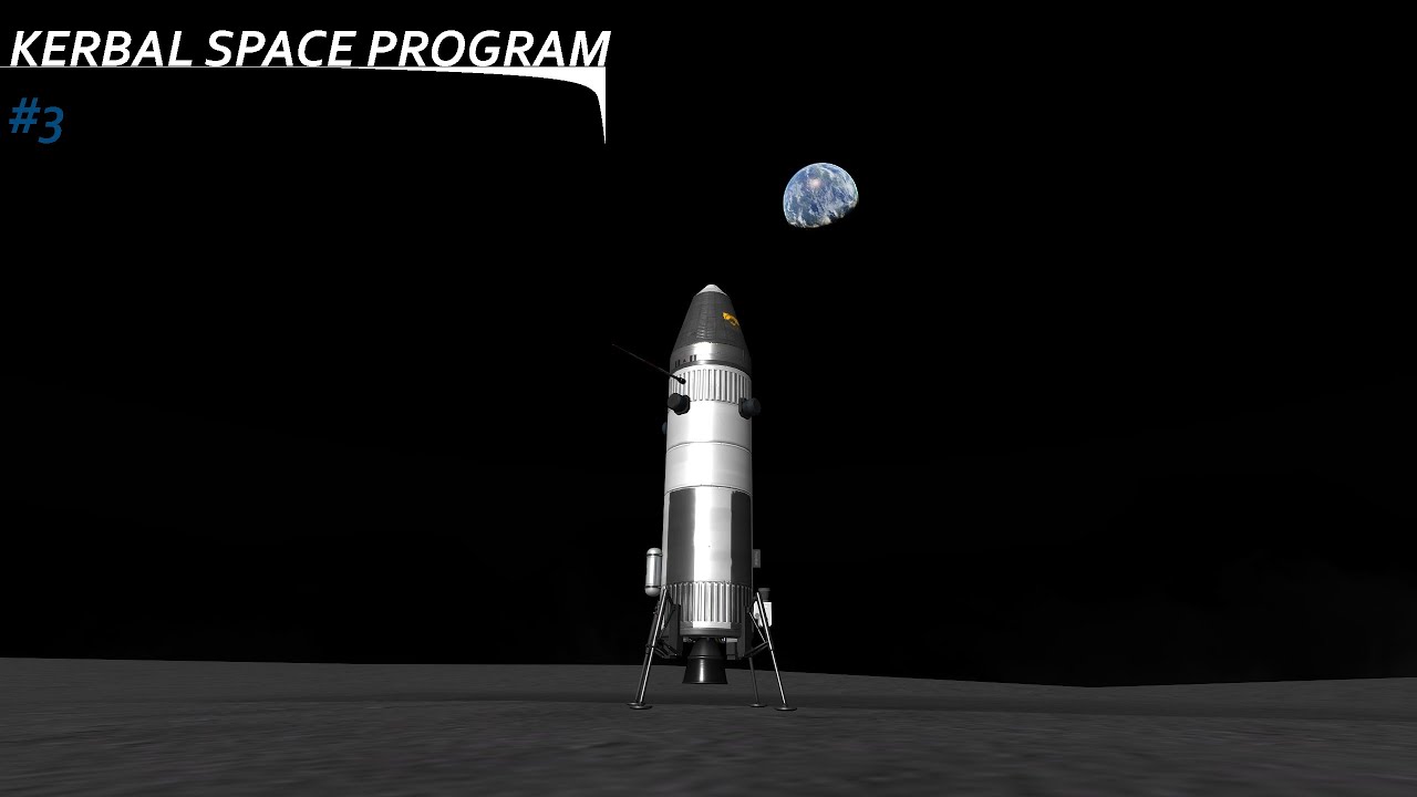 MUN LANDING! Kerbal Space Program - Kerbal Space Nations (Career) #3 ...