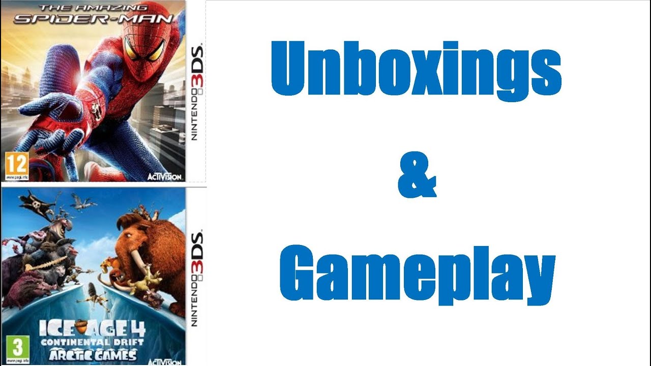 The Amazing Spiderman Nintendo 3DS + Ice Age 4 Arctic Games Nintendo ...