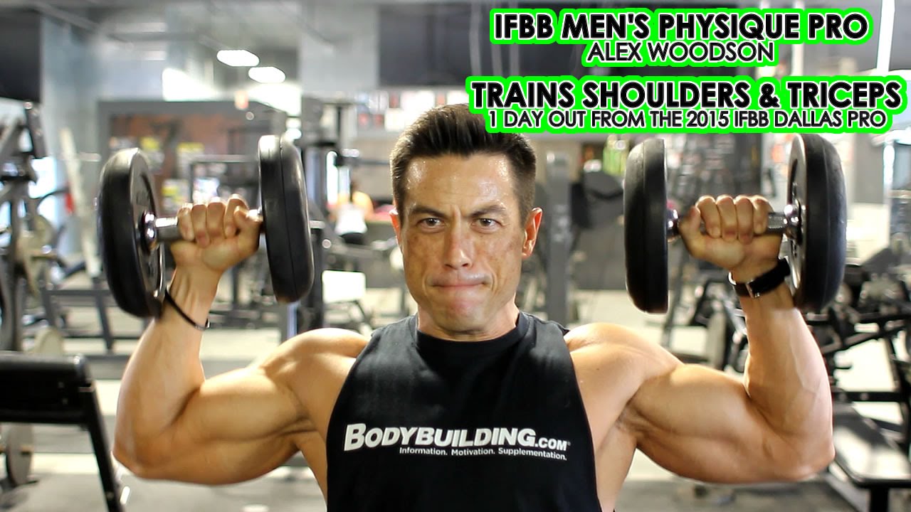 IFBB Men's Physique Pro Alex Woodson - Shoulders a - YouTube