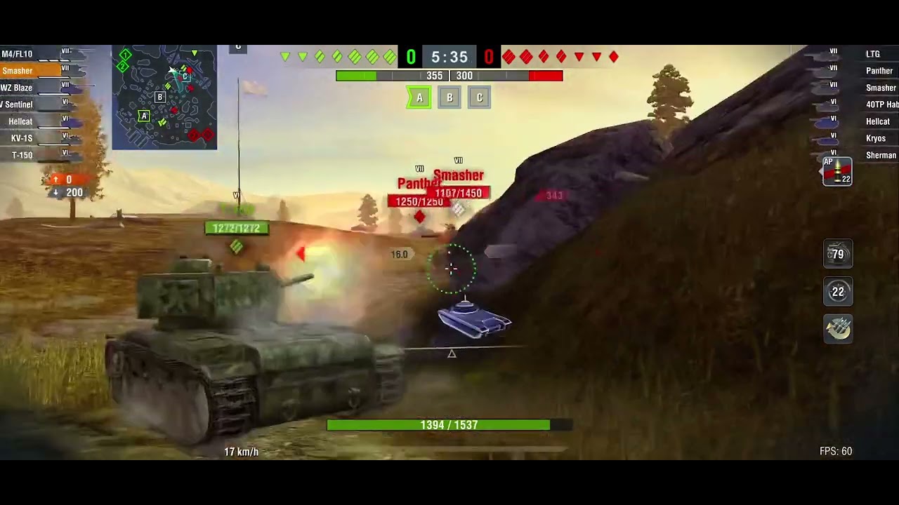 Smasher Gameplay (World Of Tanks Blitz) - YouTube