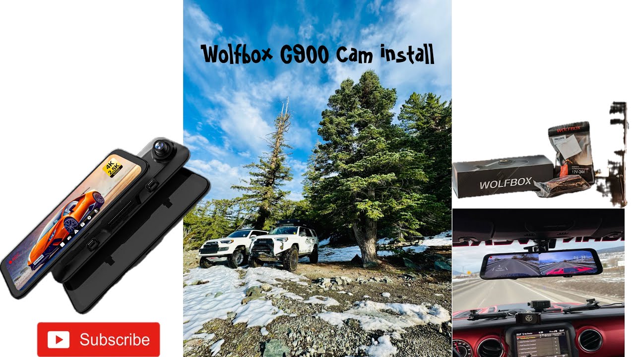 Wolfbox g900 4k mirror dash cam install 4runner 5th generation #wolfbox ...