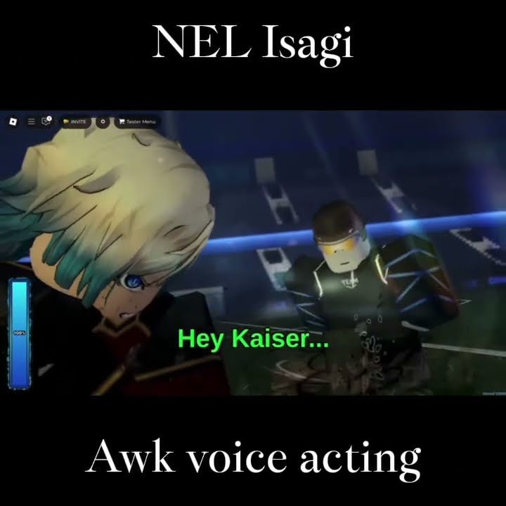 NEL ISAGI VOICE ACTING AWK || Blue Lock Rivals - YouTube