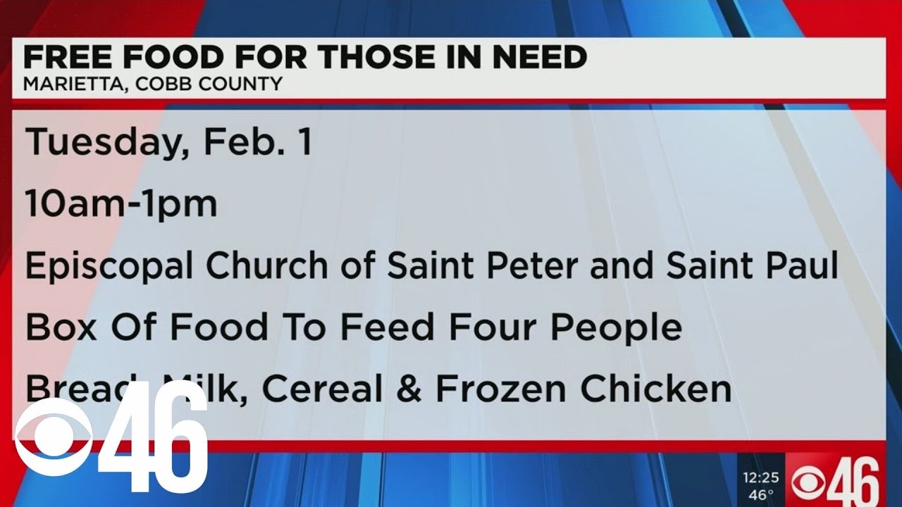 FREE FOOD! Local church to hold food drive Tuesday for those in need ...