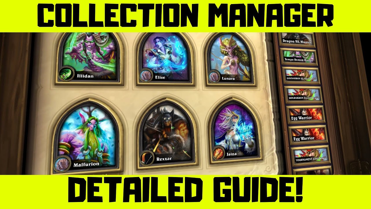Hearthstone Collection Manager Guide - YouTube