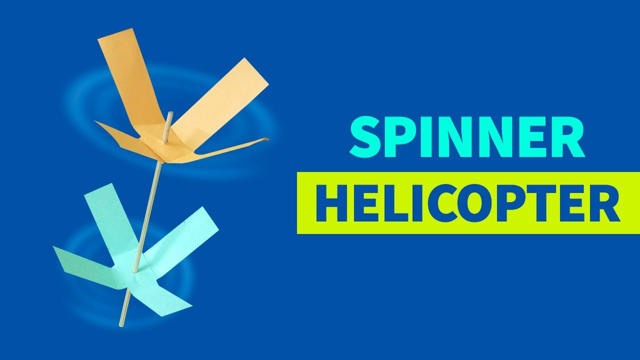 How to fold a paper helicopter spinner #paperspinner #paperhelicopter ...