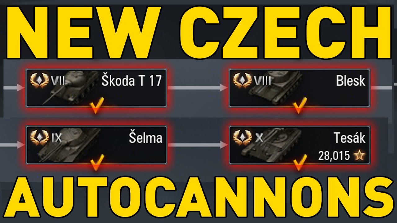 New Czechoslovakian Autocannon Light Tech Tree in World of Tanks! - YouTube