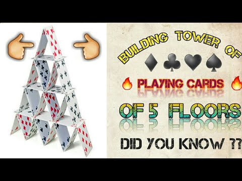 ♠️♥️ Making a building from all playing cards♦️♣️ 5 FLOORS building ...
