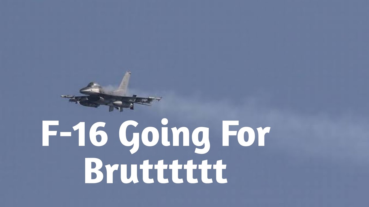 F-16 Fighting Falcon Firing 20 mm M61A1 six-barrel Gatling gun - YouTube