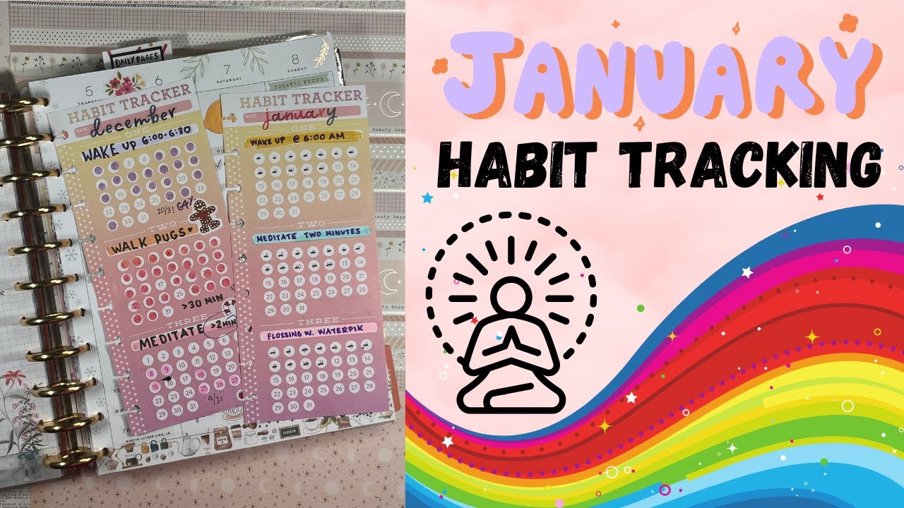 January Habit Tracker | Happy Planner | Habit Stacking - YouTube
