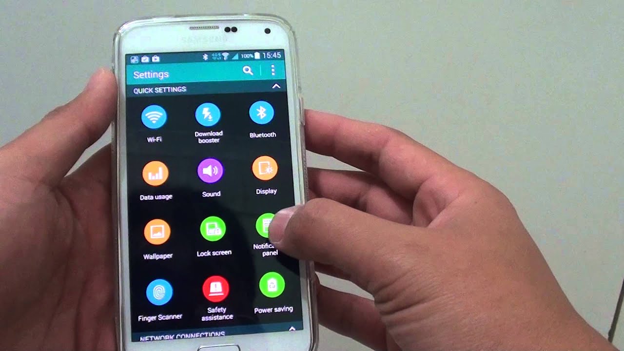 Samsung Galaxy S5: How to Show/Hide Screen Brightness Adjustment From ...