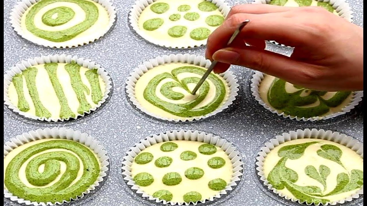 How To Make Matcha Swirl Cupcakes | Cotton Soft Sponge Cake Recipe ...