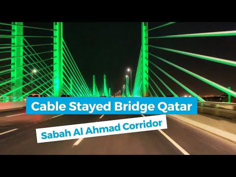 Cable bridge 🌉 Doha (Qatar) - YouTube