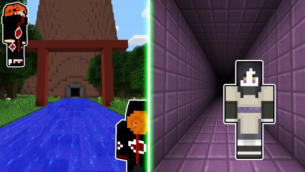 I found Orochimaru and the Akatsuki hideouts in Naruto Minecraft - YouTube