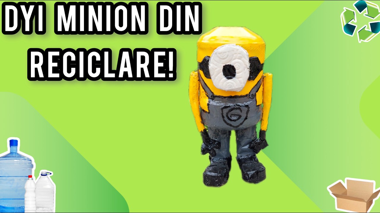 #minions ,Artă din Sticle de Plastic: Proiect Ecologic - YouTube