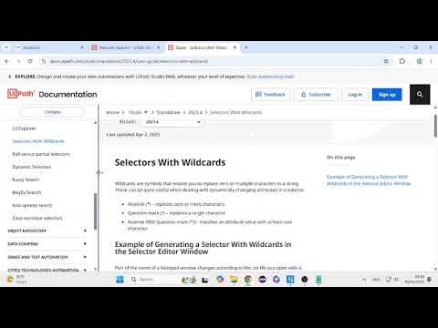 Wildcard, Fuzzy, and Selector practice in UIPath - YouTube