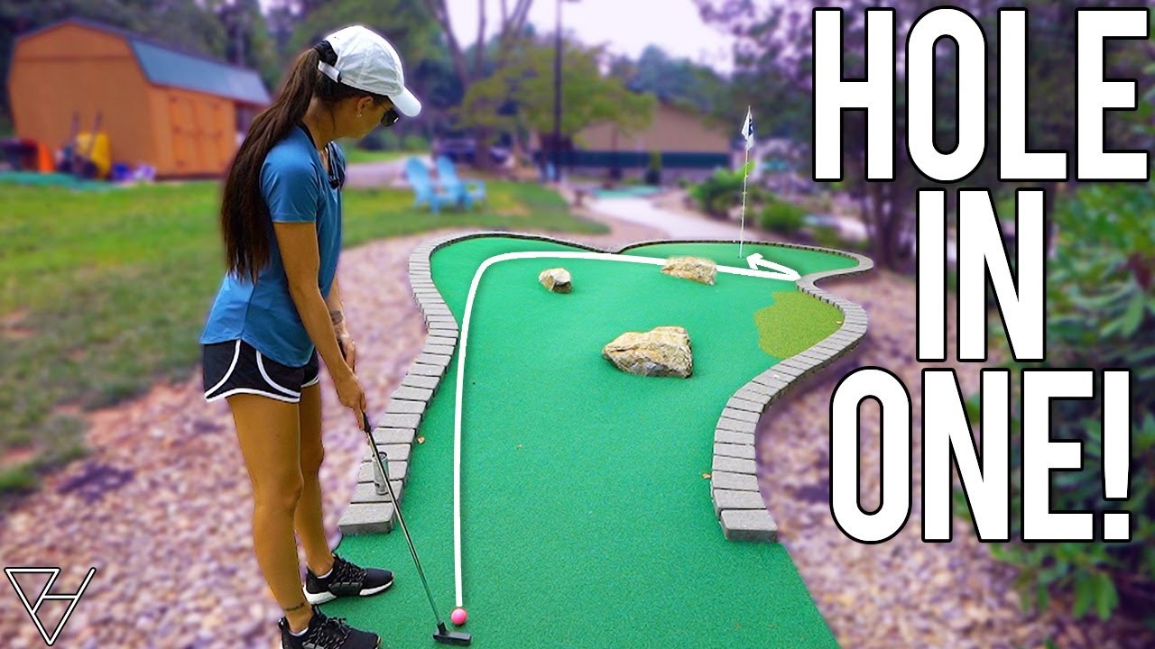 Epic Mini Golf Hole In One At This Amazing Mini Golf Course! - YouTube