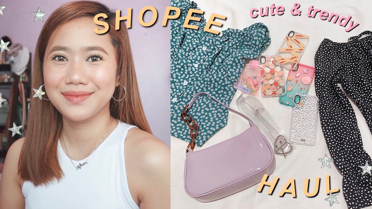 a cute and tRenDy SHOPEE HAUL ~🦋 (cute clothes, bag, sandals ...