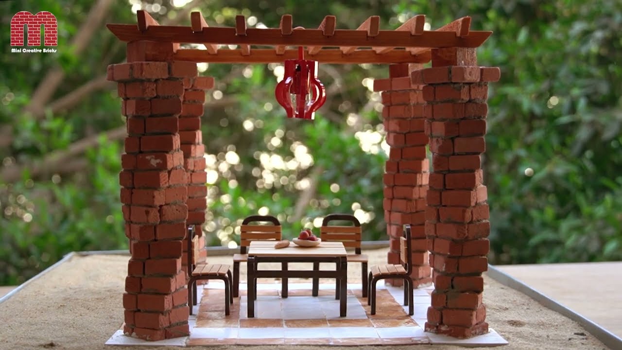 DIY Miniature gazebo & How to start a Solomonic column Miniature - YouTube