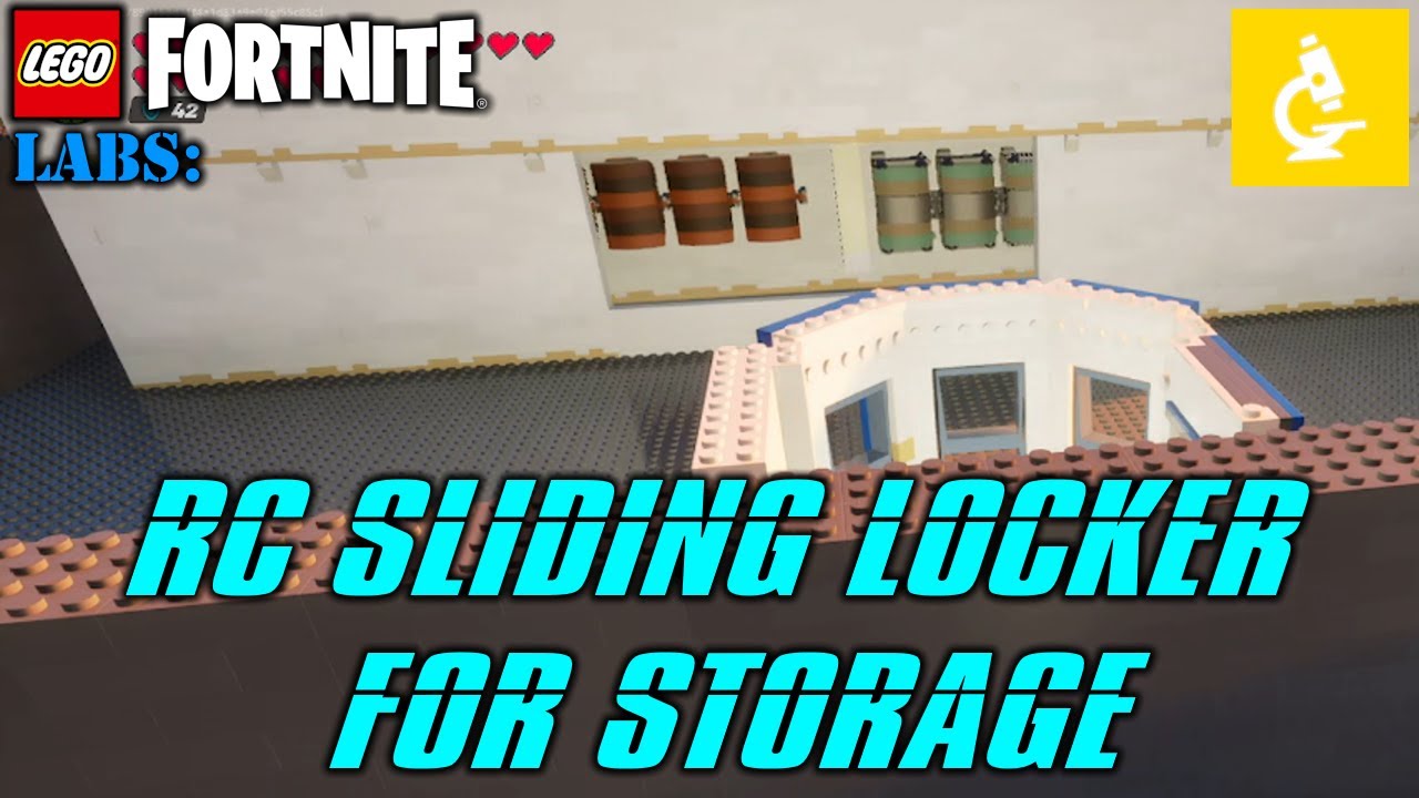 LEGO Fortnite Labs: RC Sliding Locker for Storage - YouTube