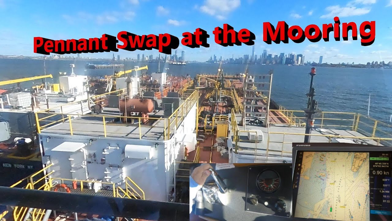 Swapping the Pennant at the Mooring - YouTube