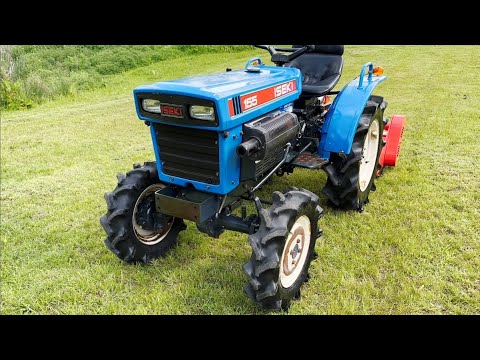 ISEKI 155 4WD Compact Tractor & New 105cm Flail Mower - YouTube
