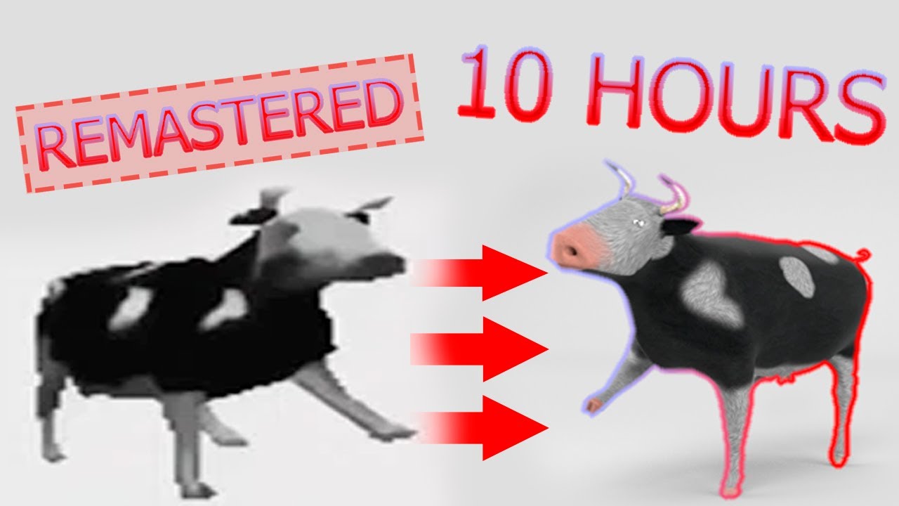 3D POLISH COW dances 10 HOURS | dancing polish cow earrape