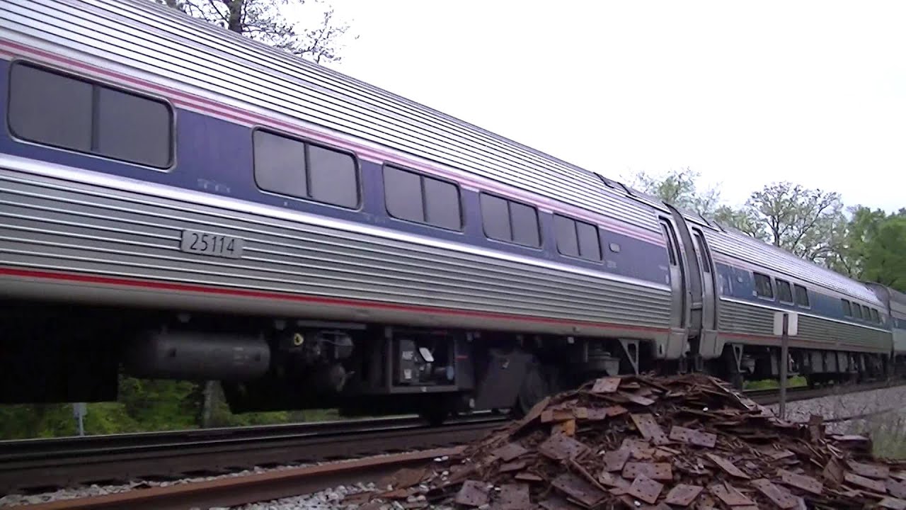 Amtrak NB Silver Star Train 92 at Pleasant Hill, NC - YouTube
