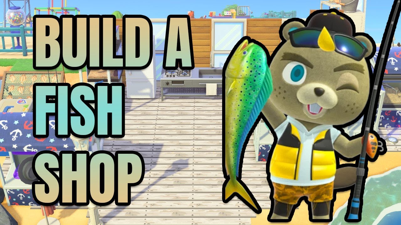 Build An AMAZING Fishing Shop In Animal Crossing New Horizons - YouTube