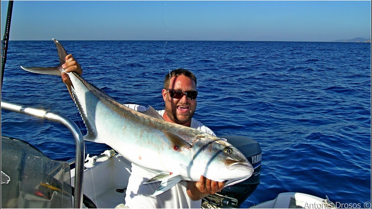 Amberjack Fishing-Μαγιάτικα στο φύλακα - YouTube