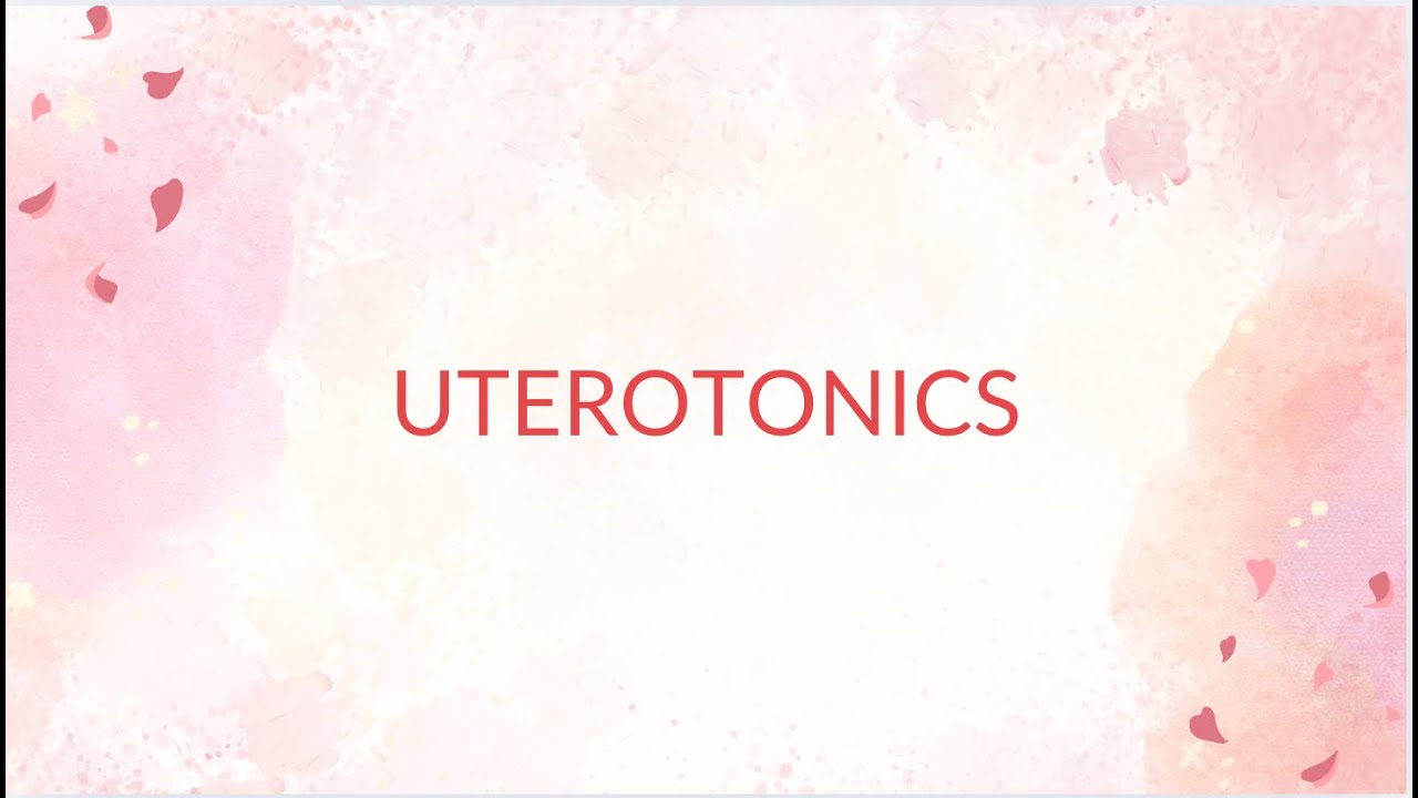 Uterotonics - YouTube